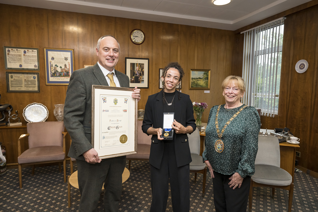 Freedom of the Borough for Olympian Chelsie Giles - Rugby Borough Council